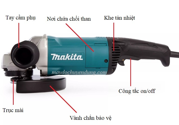 Makita GA9060 2200W máy mài góc Nhật Bản cỡ lớn